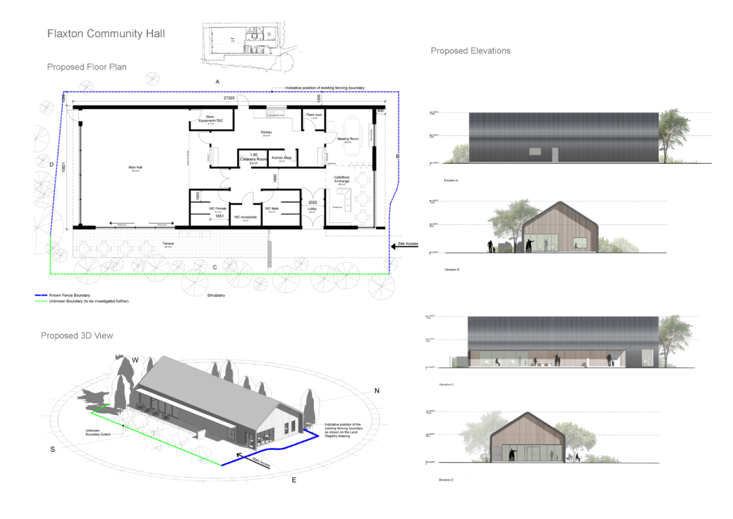 FLAXTON COMMUNITY HALL SOCIAL & PROPOSED PLAN FOR A NEW COMMUNITY HALL ...